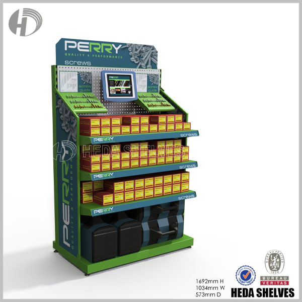 Perforated Hardware Tool Display Stand - HEDA SHELVES