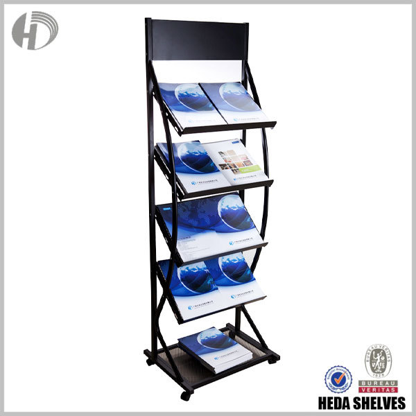 Magazine Steel Display Rack for Retail Stores - HEDA SHELVES