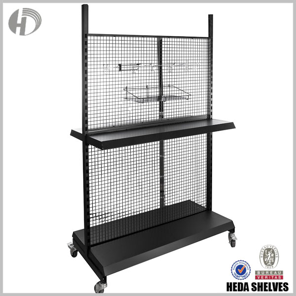 Wire Mesh Display Stand Fixtures for Retail Stores - HEDA SHELVES