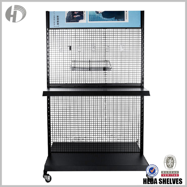 Wire Mesh Display Stand Fixtures for Retail Stores - HEDA SHELVES
