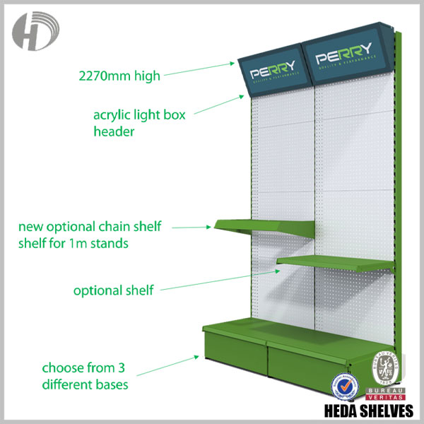 Perforated Hardware Tool Display Stand - HEDA SHELVES