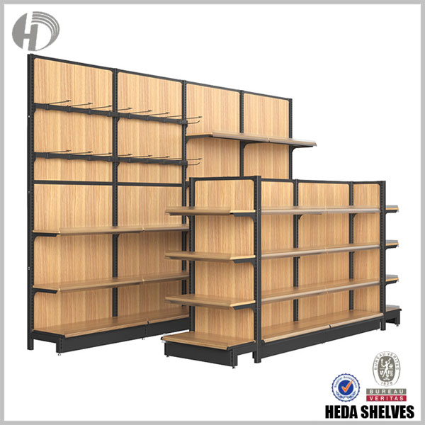 New Design Supermarket Wooden Display Rack - HEDA SHELVES