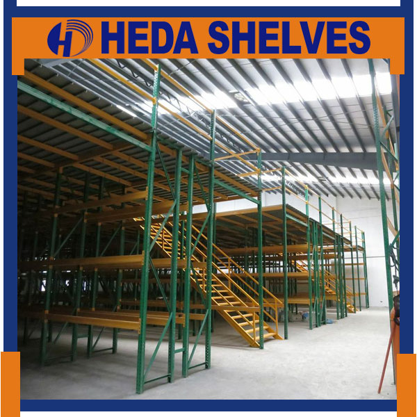 2-3 Layers Mezzanine Floor Racking System - HEDA SHELVES