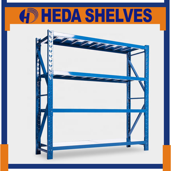 All Blue Warehouse Storage Racks with Butterfly Hole - HEDA SHELVES