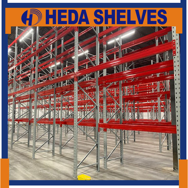 Red Color Pallet Racking System For Warehouse Storage