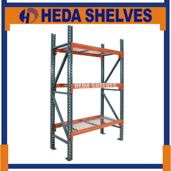 Selective Pallet Racking with Wire Decking - HEDA SHELVES
