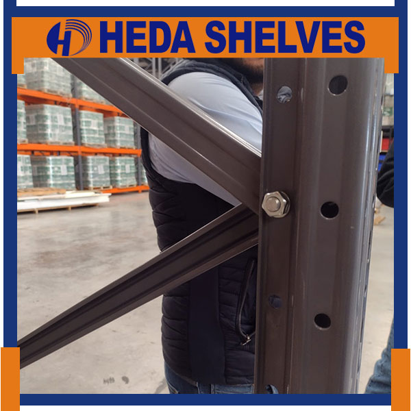 Custom Color Heavy-Duty Selective Pallet Racking - HEDA SHELVES