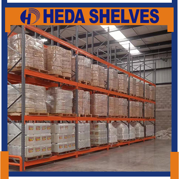 Custom Color Heavy-Duty Selective Pallet Racking - HEDA SHELVES
