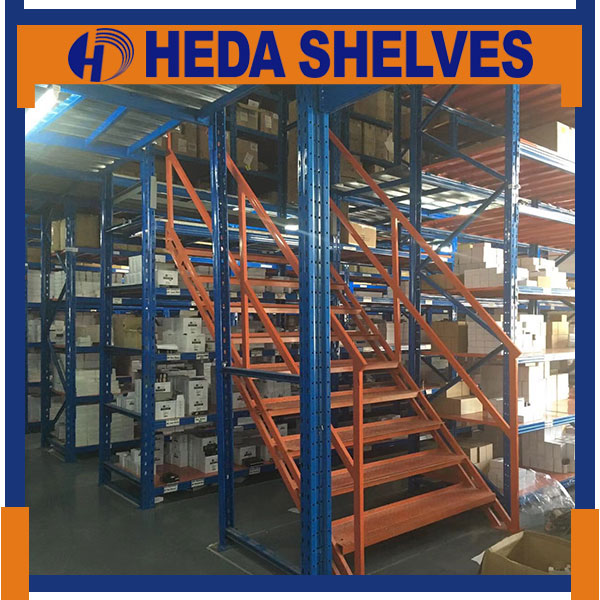 Multi Tier Racking System for Warehouse - HEDA SHELVES