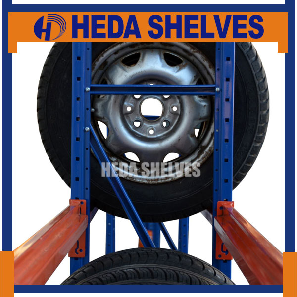 Heavy Duty Tire Storage Pallet Rack with Wheels - HEDA SHELVES