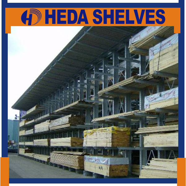 Cantilever Racking System For Outdoor Storage - HEDA SHELVES