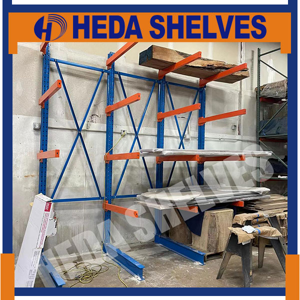 Light Duty Single Sided Cantilever Racks - HEDA SHELVES