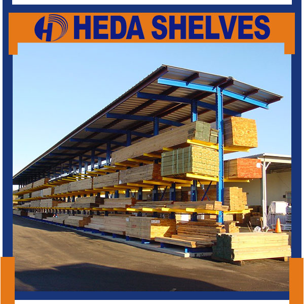 Cantilever Racking System For Outdoor Storage - HEDA SHELVES
