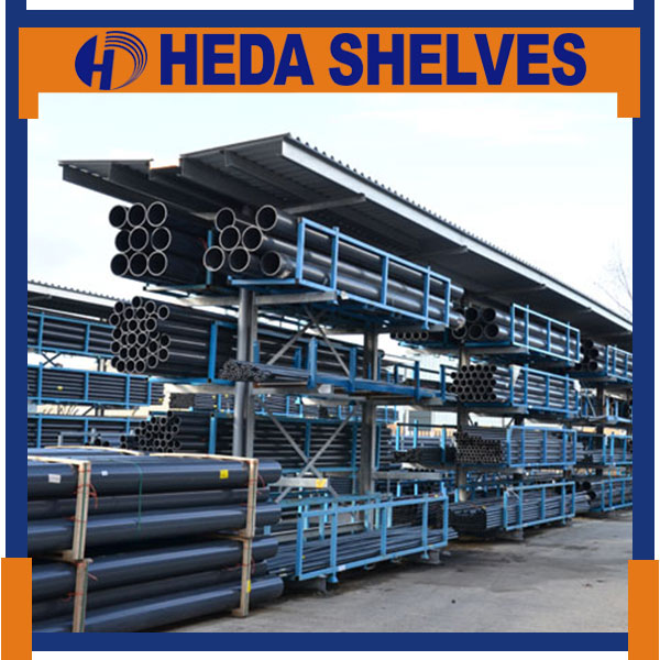 Cantilever Racking System For Outdoor Storage - HEDA SHELVES