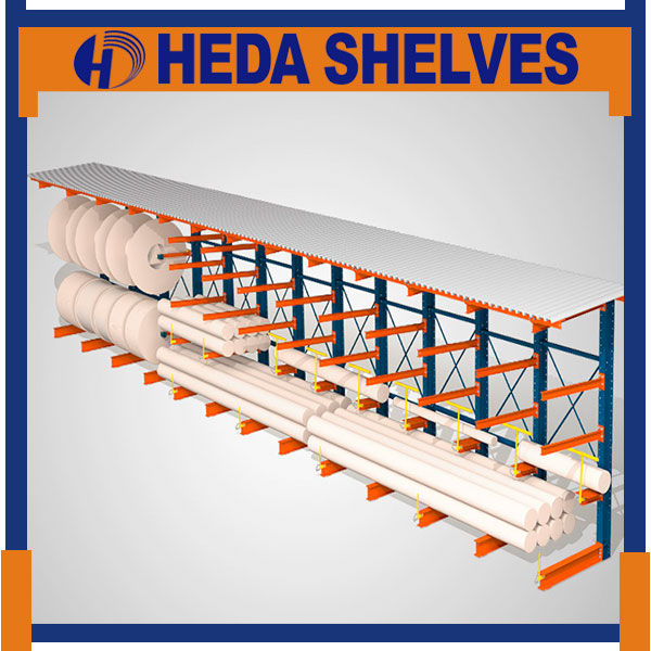 Cantilever Racking System For Outdoor Storage - HEDA SHELVES