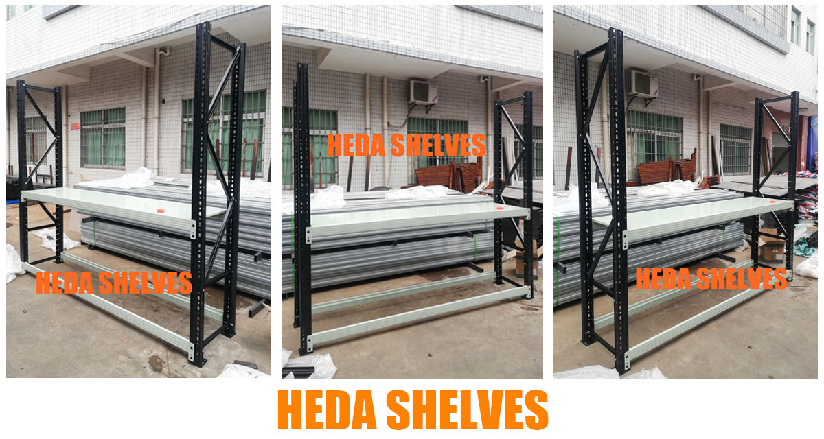 Black and Gray Warehouse Storage Racking - Qatar