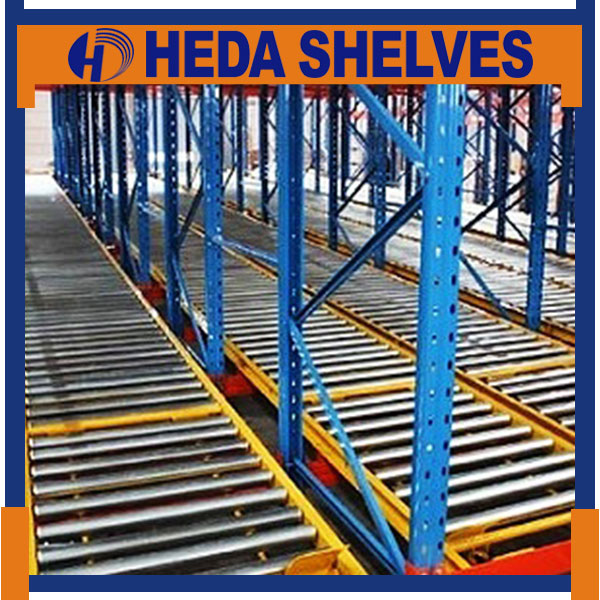 Warehouse Gravity Flow Racking System - HEDA SHELVES