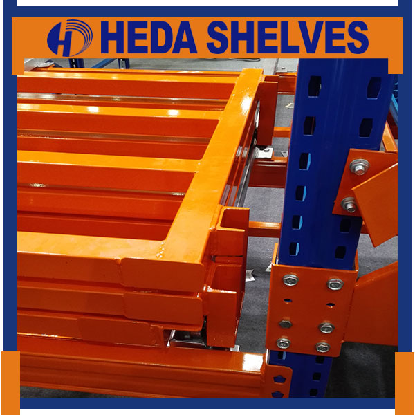 Push Back Racking System For Warehouse - HEDA SHELVES