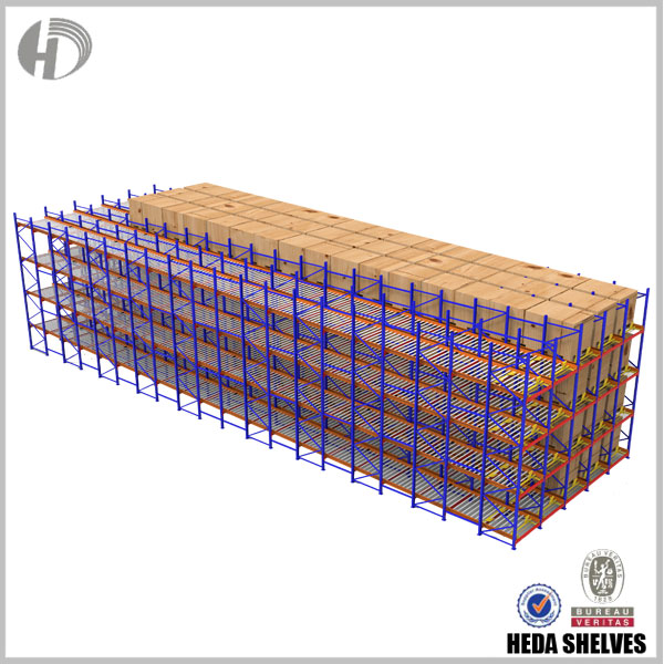 Warehouse Gravity Flow Racking System - HEDA SHELVES