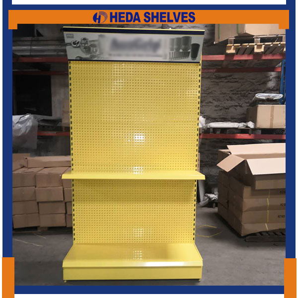Double Sided Hardware Store Tool Display Rack - HEDA SHELVES