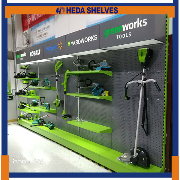 Hardware Tool Display Stand with Logo Light Box - HEDA SHELVES