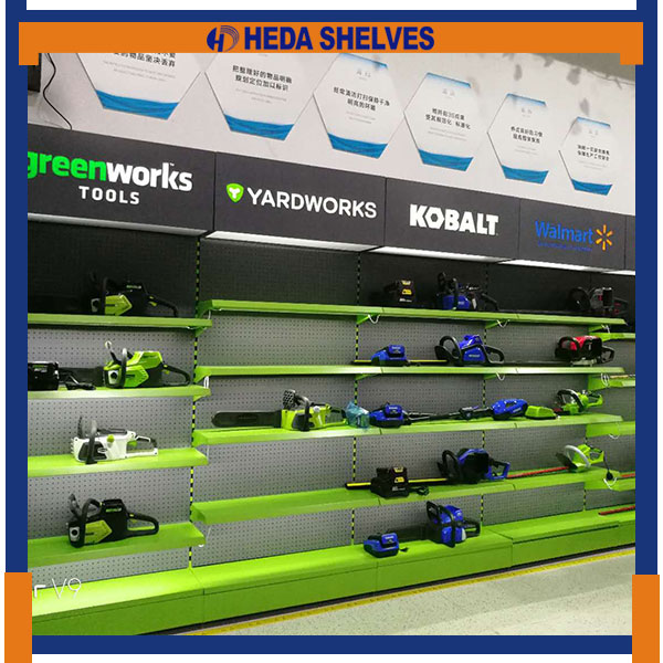 Hardware Tool Display Stand with Logo Light Box - HEDA SHELVES