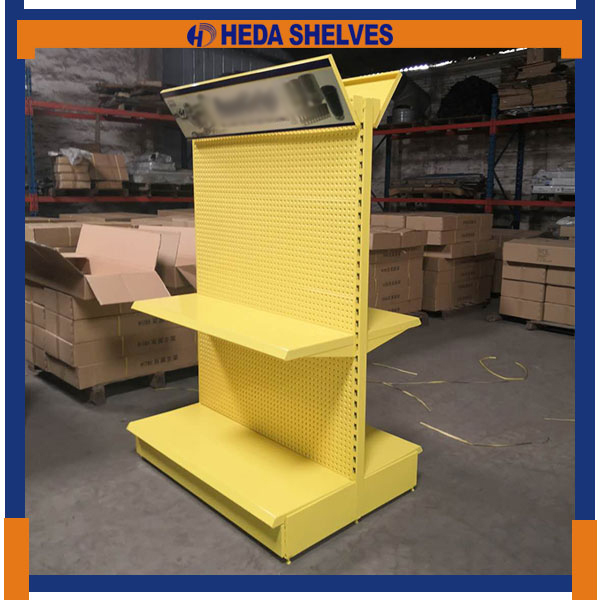 Double Sided Hardware Store Tool Display Rack - HEDA SHELVES