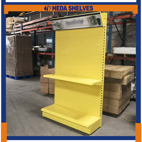 Double Sided Hardware Store Tool Display Rack - HEDA SHELVES