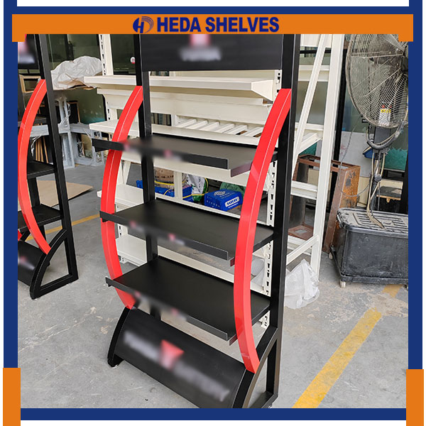 Custom Display Rack - Automotive Supply Store Motor Oil - HEDA SHELVES