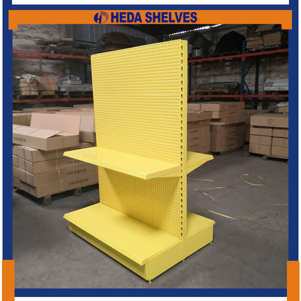 Double Sided Hardware Store Tool Display Rack - HEDA SHELVES