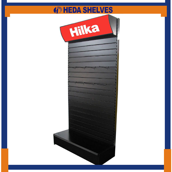 Hardware Tool Store Display Rack with Slat Wall - HEDA SHELVES