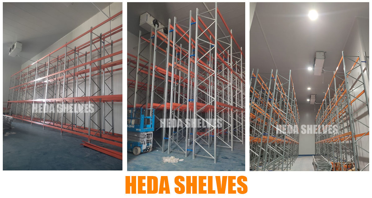 Heavy Duty Galvanized Pallet Racking in Cold Storage - Mexico