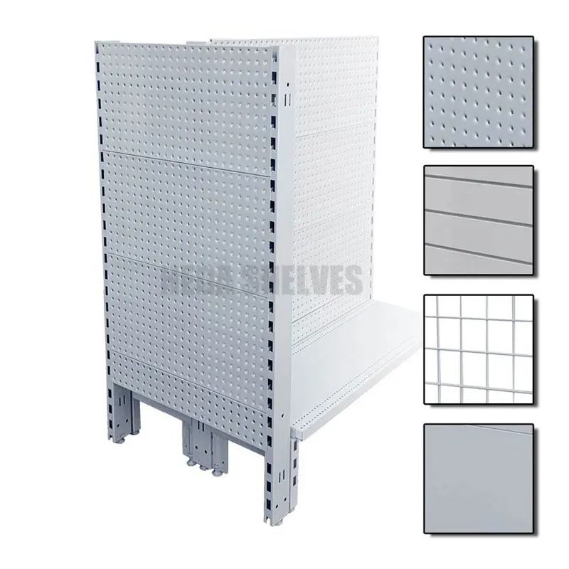 White Gondola Shelving Wholesale Display Rack For Supermarket