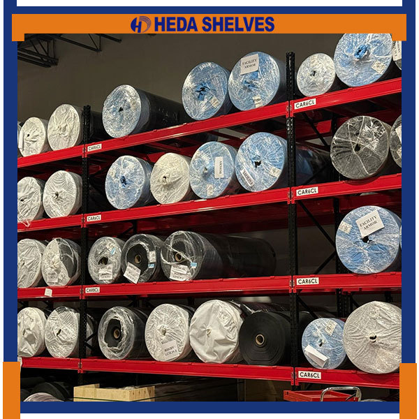 Heavy-Duty Fabric Roll Pallet Racking - HEDA SHELVES