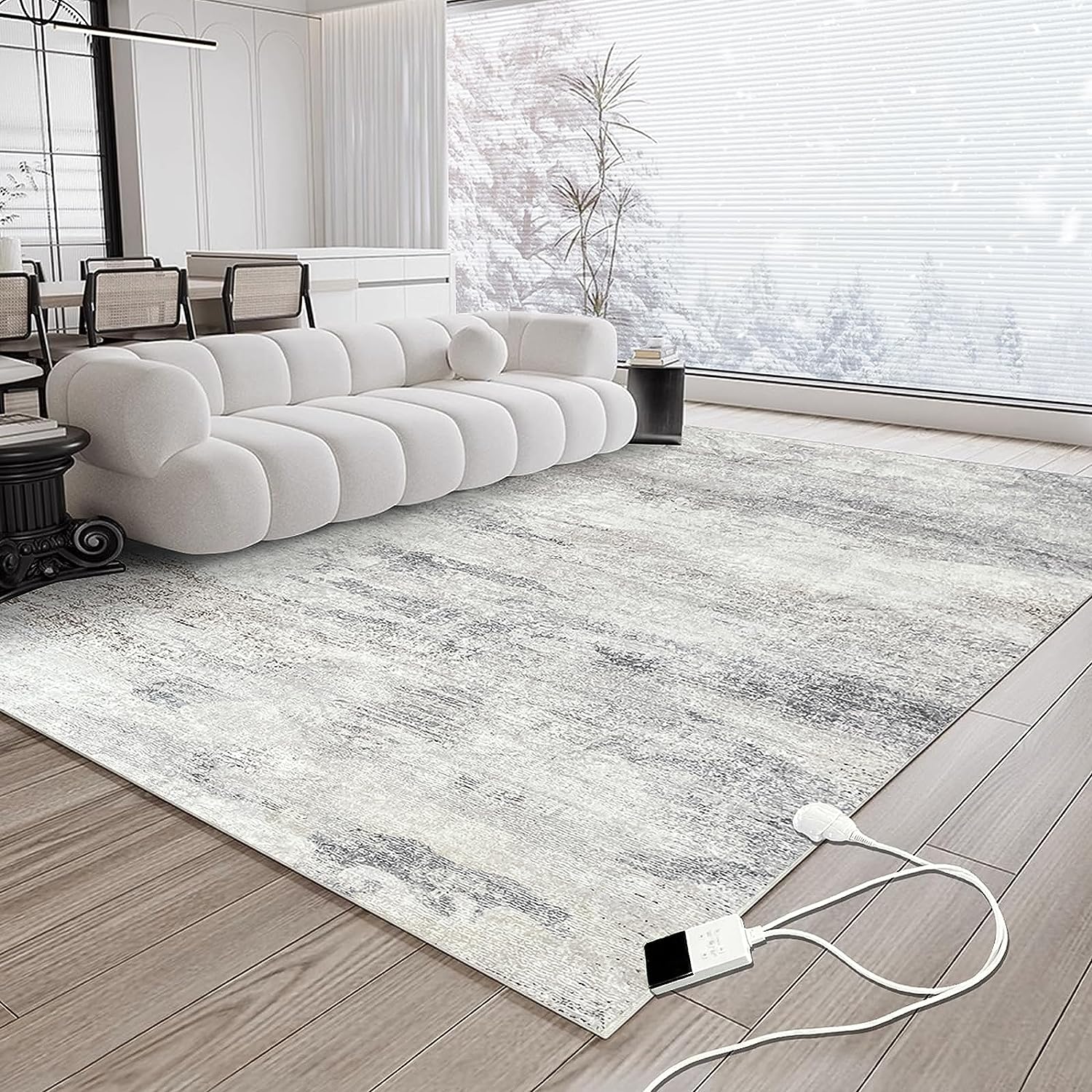 NujorWarm Electric Heated Carpet,Indoor Warmer Area Rug Graphene ...