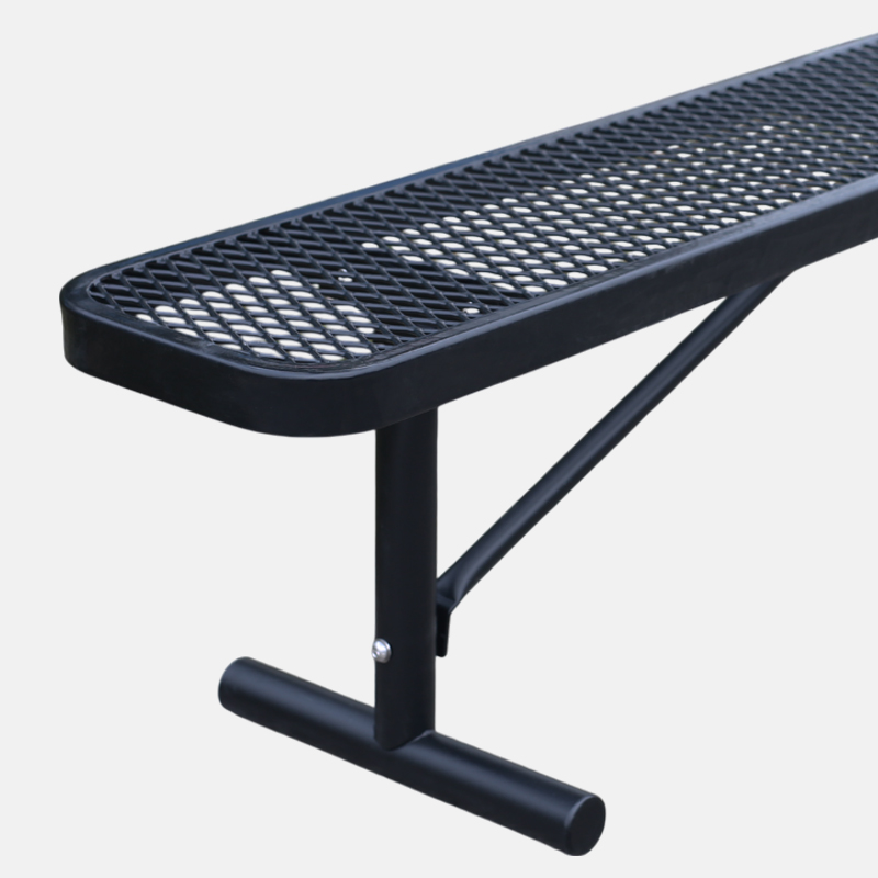 Commercial Outdoor Bench - 4', 6', 8' Steel Mesh Seating