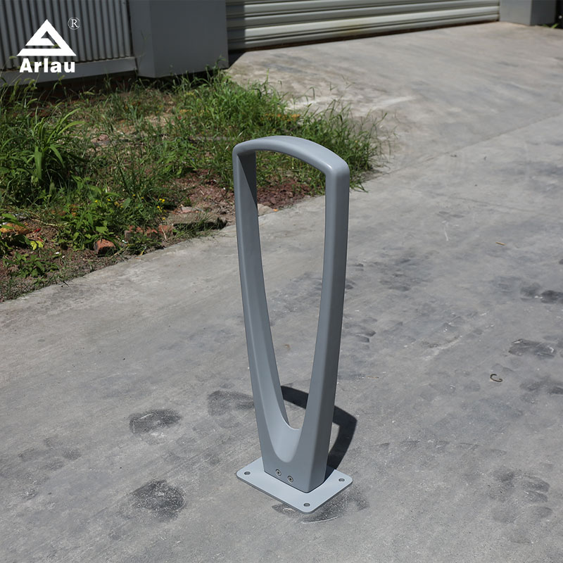 Freestanding Bike Rack - Single Cast Aluminum City Rack