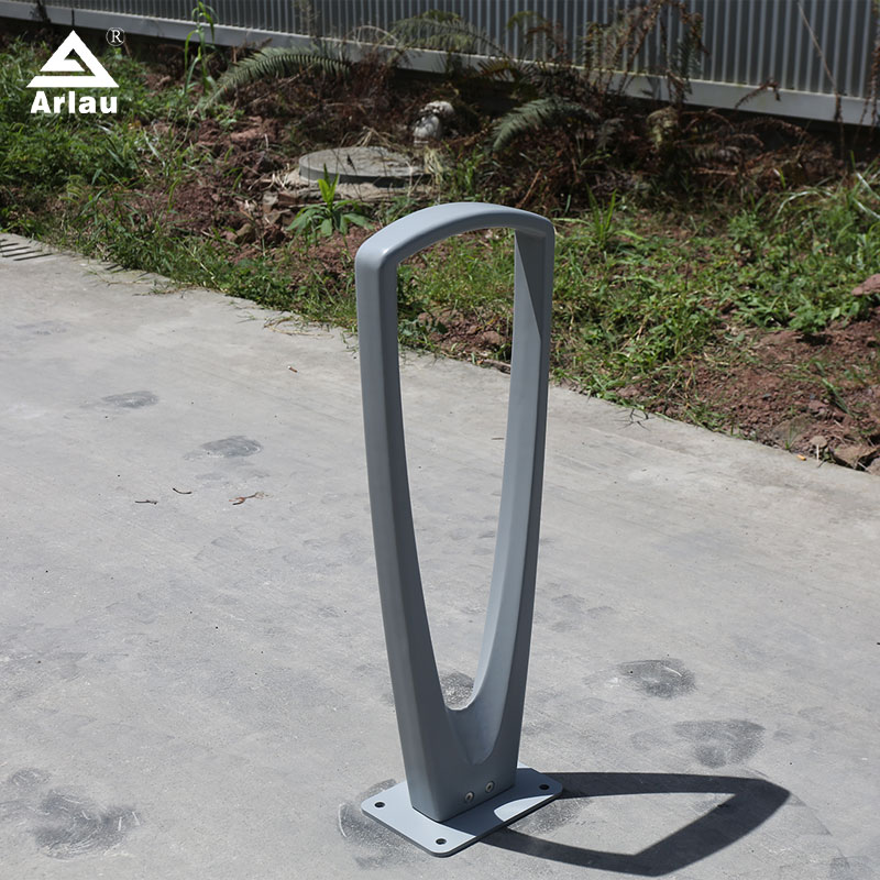 Freestanding Bike Rack - Single Cast Aluminum City Rack