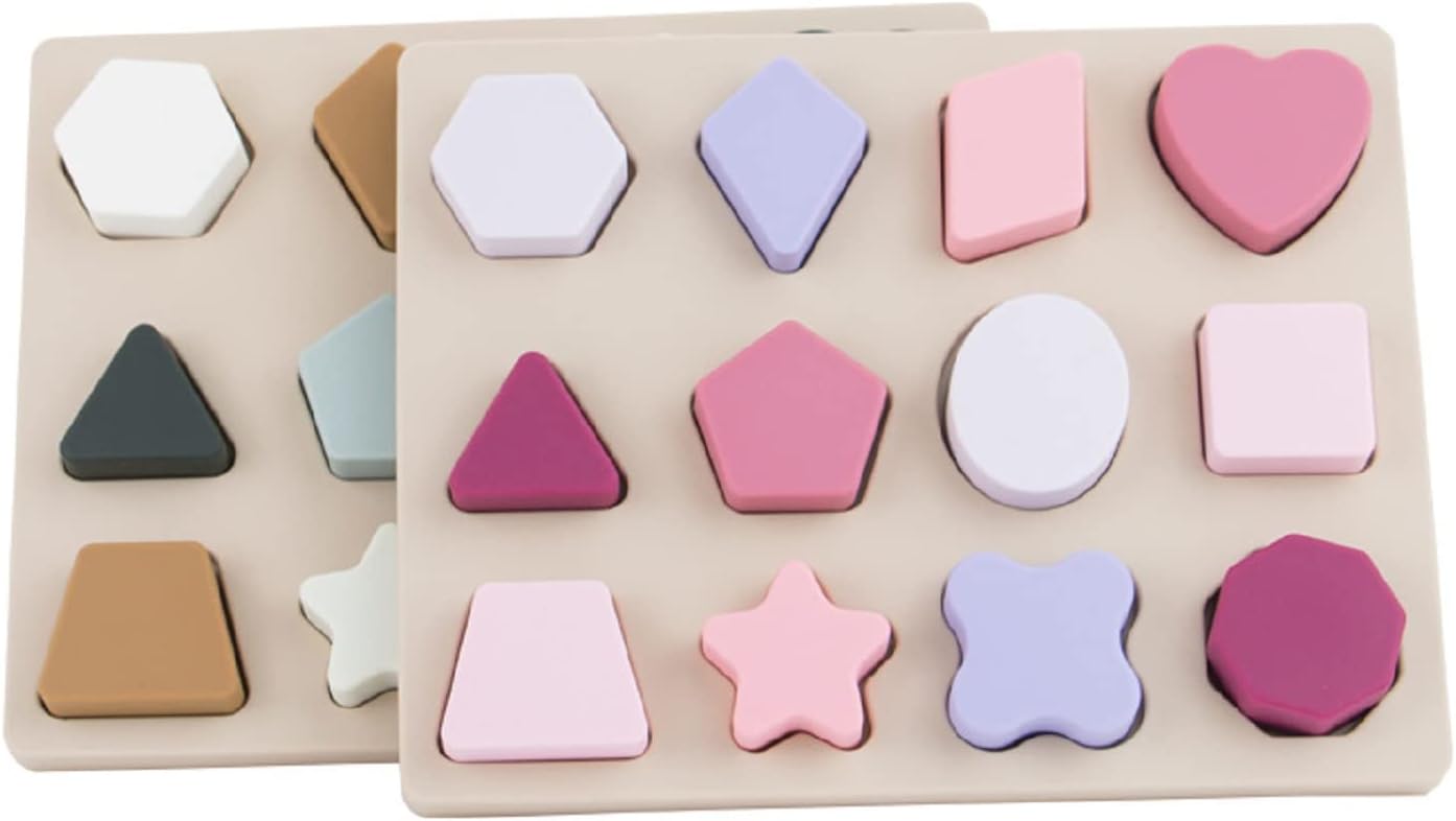 Toddlers Shape Puzzle Montessori Learning Shape Toy Board for Kids ...
