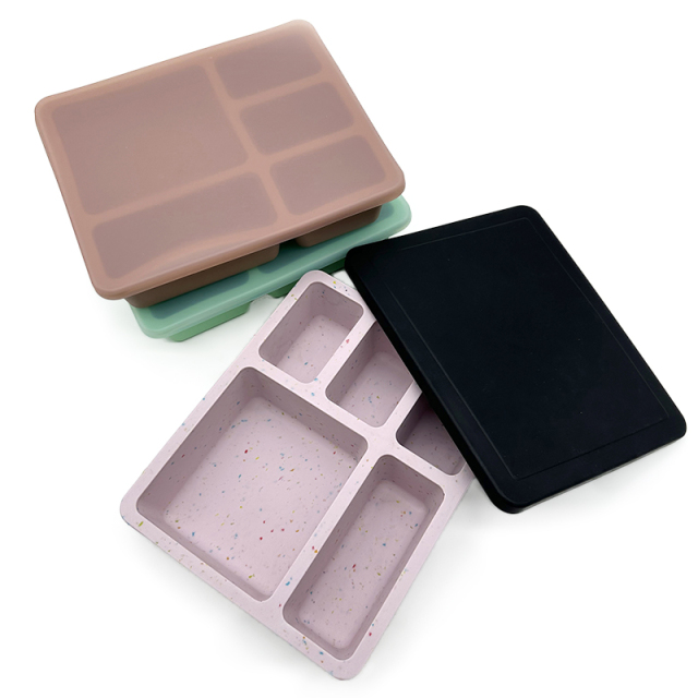 Leak-Proof Bento Lunch Box for Kids – Silicone Kids Lunch Container ...