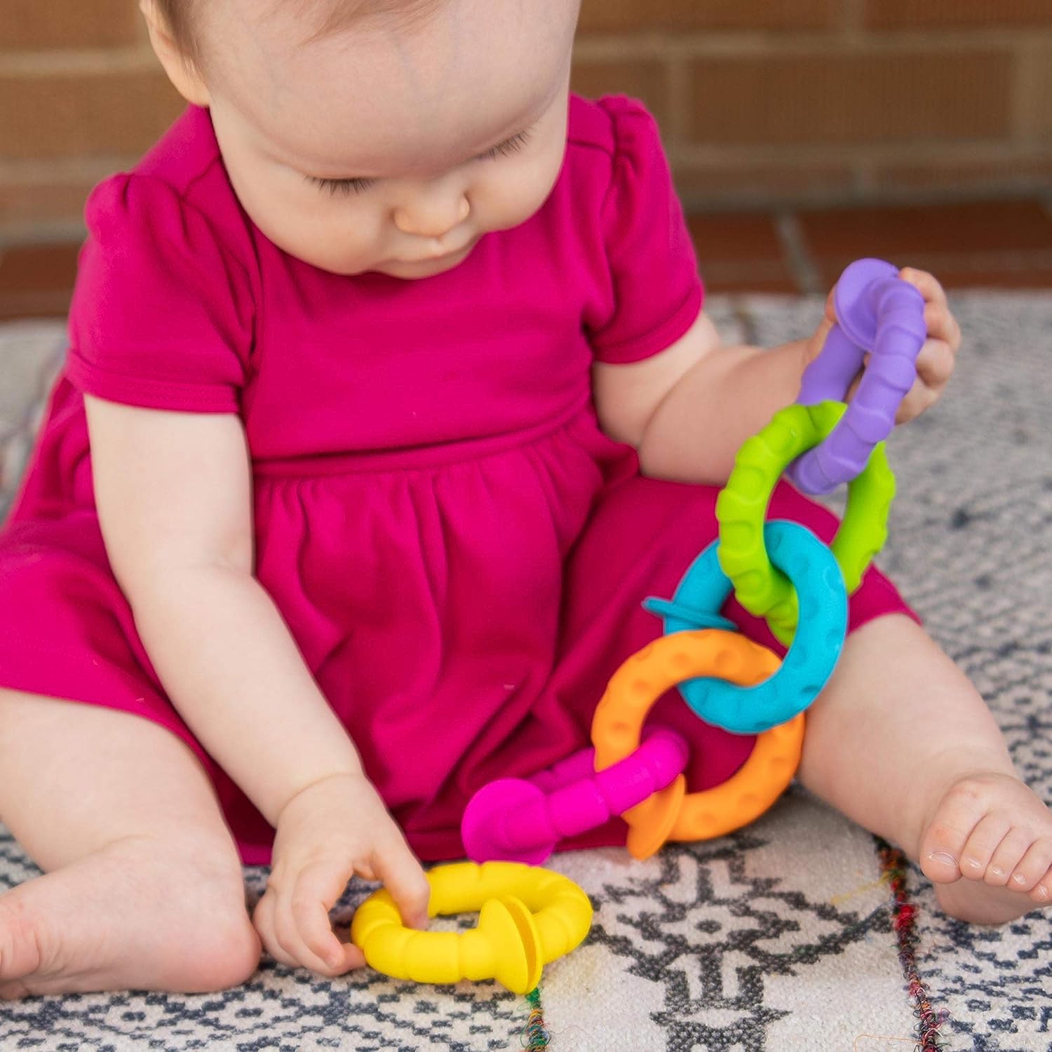 Silicone Ringlets Baby Toys