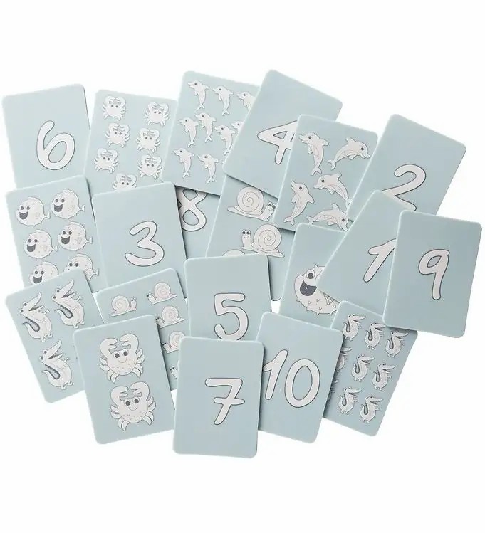 Alphabetical and 123 Number Flash Silicone Cards for Babies, Kids and ...