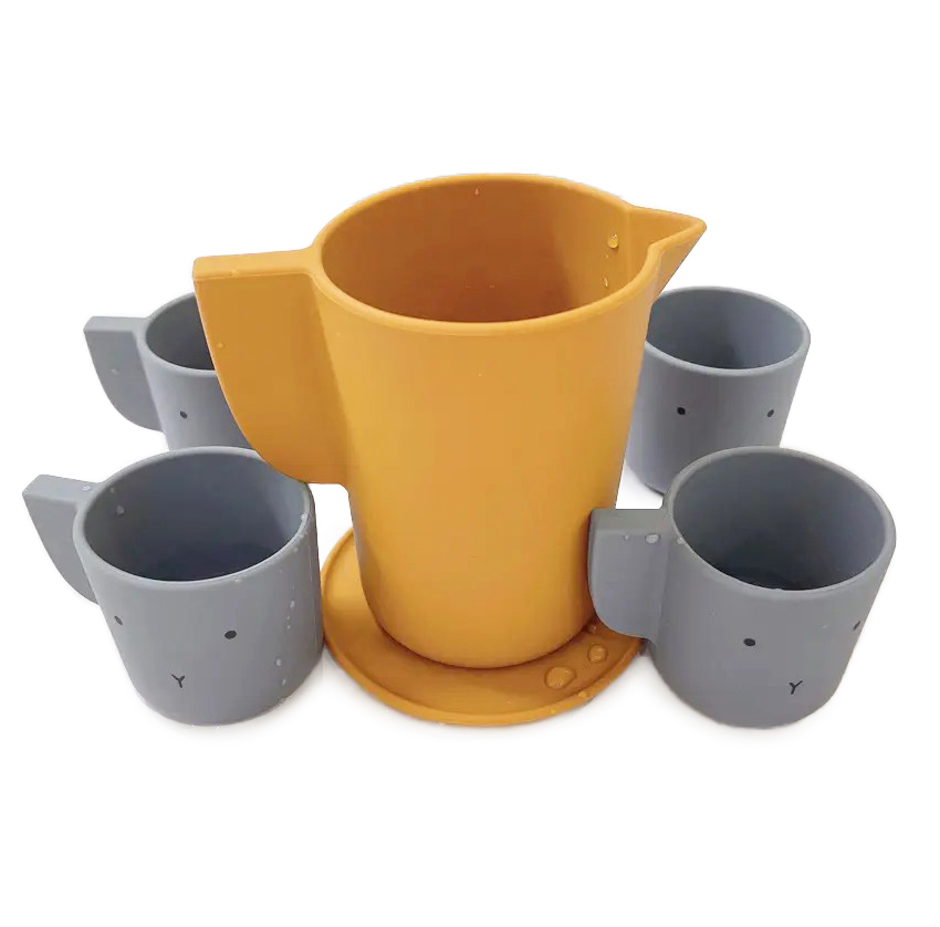 Silicone Tea Party Set, BPA Free Tea Set Toy Cute Toddler Tea Set Tea ...