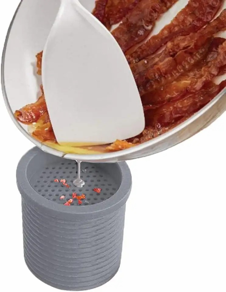 Home Spirit Bacon Grease Container, BPA-Free Reusable Food Grade ...