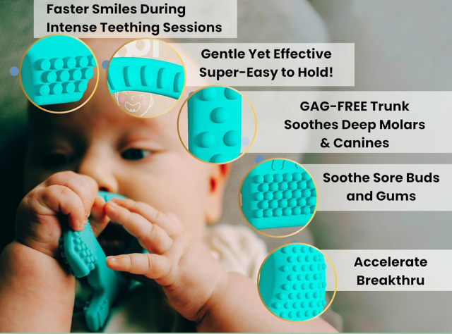 Teething Toys for Babies Age 0 to 12 Months - Baby Pain Relief Smart ...