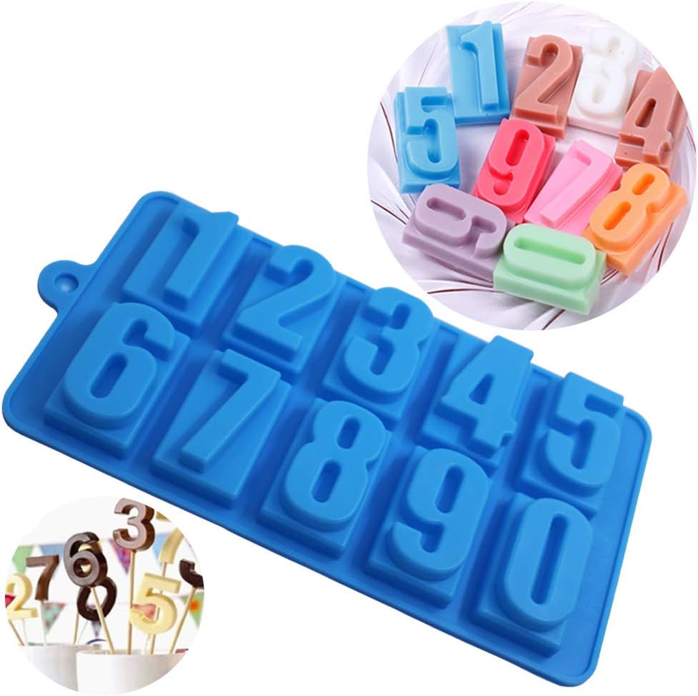 Silicone Numbers Alphabets Trays Molds