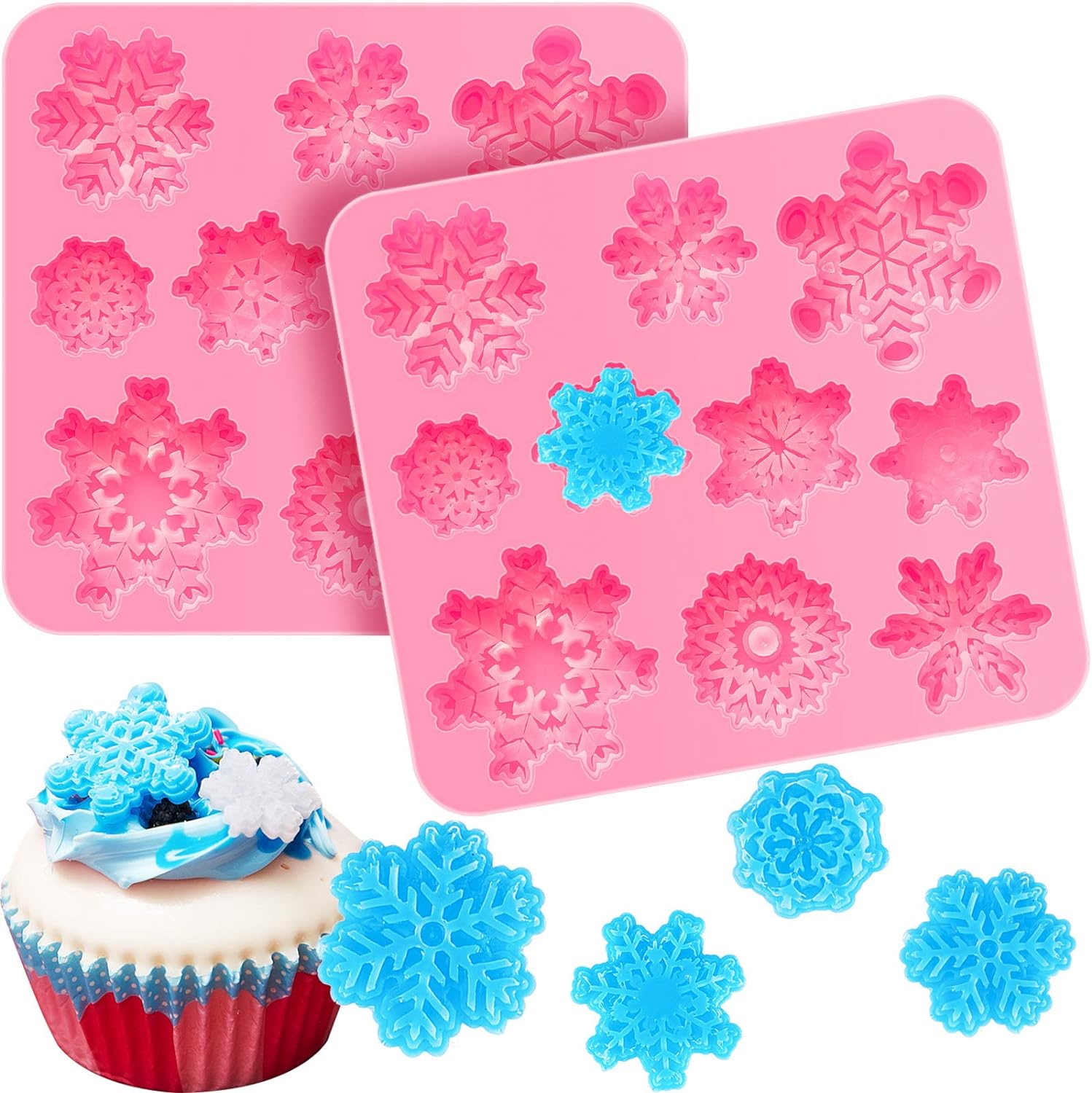 Home > Lifestyle > Silicone Mold > 3D Snowflake Silicone Mold Christmas