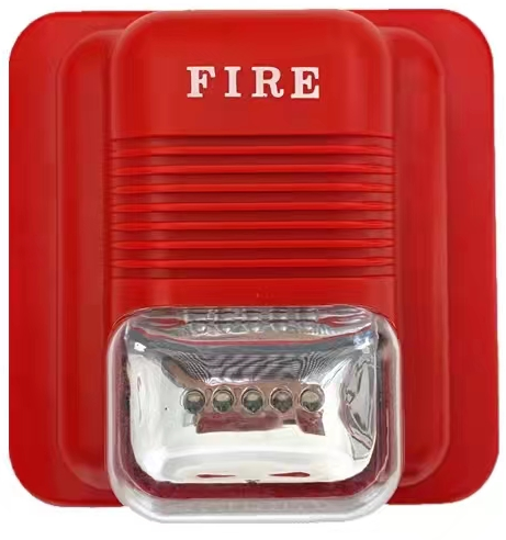 Fire Alarm Strobe Siren With LED Light Flash