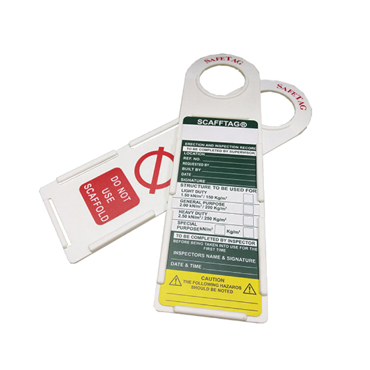Safety Scaffold Inspection Tag Scaffolding Holder Tag Kits