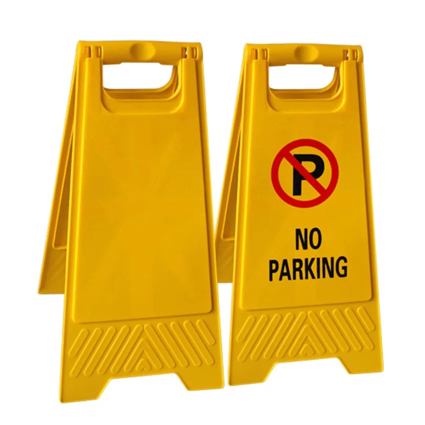 No Parking Stand Board Floor Flag Caution Signs